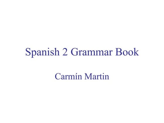 Spanish 4 | PPTX