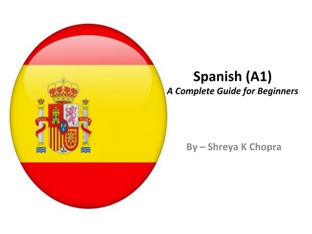 Español (Spanish) for Beginners | PPTX