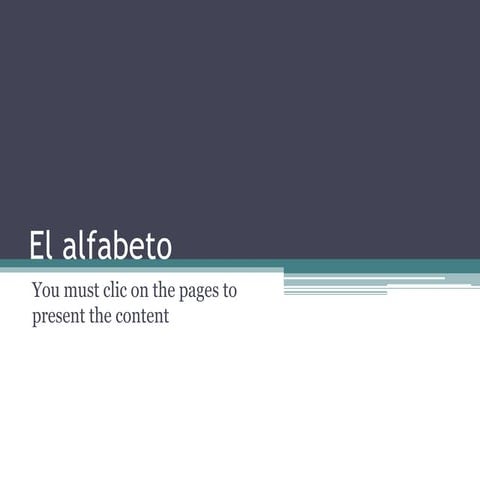 Spanish alfabet | PPTX