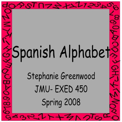 Spanish alphabet | PPT