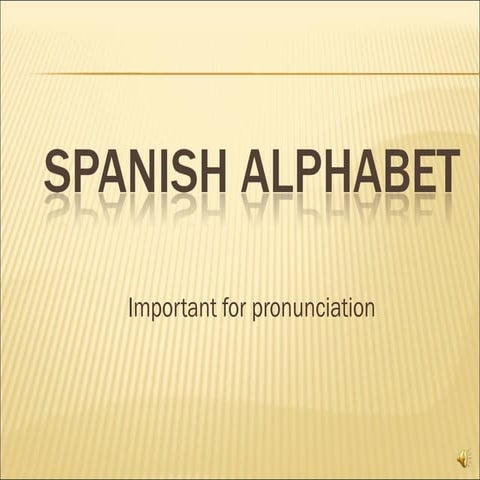Spanish alphabet | PPT