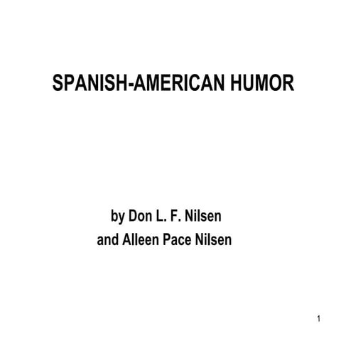 Spanishamericanhumor | PPT