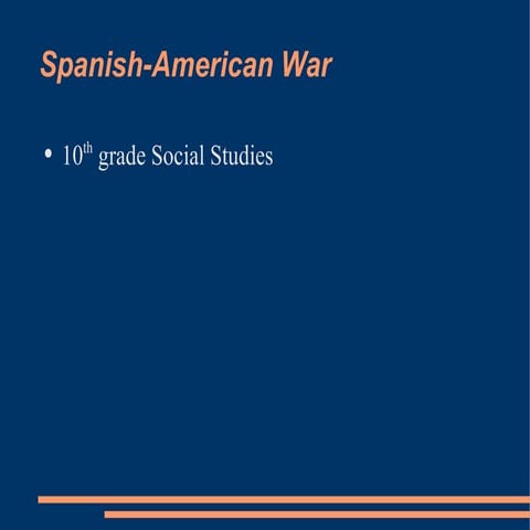 Spanish American War | ODP