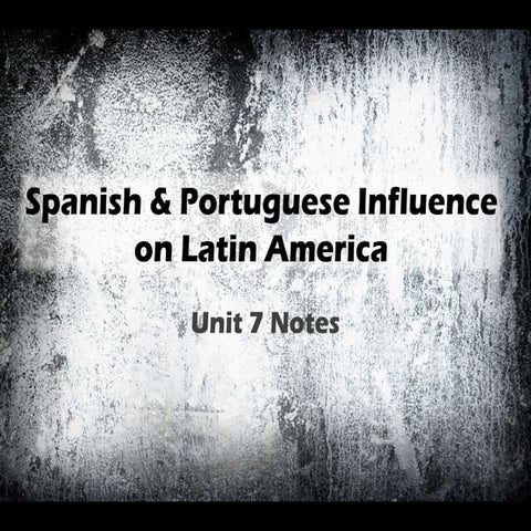 Spanish and portuguese influence on latin america | PPT