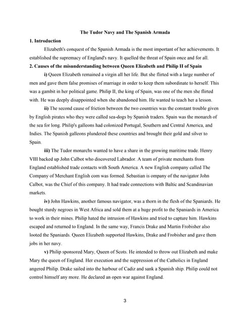 Spanish Armada Essay | PDF | Death, Injury, or Military Conflict ...