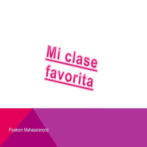 Mi Clase Favorita | PPTX