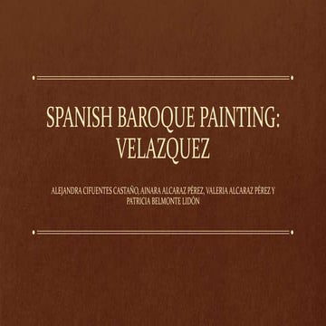 Spanish baroque painting | PPTX
