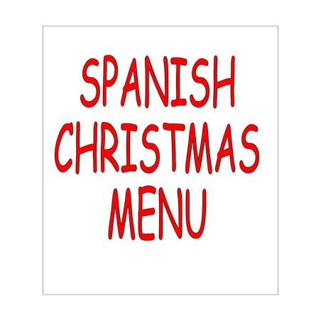 Spanish Christmas Menu | DOC | National & Civic Holidays | Holidays