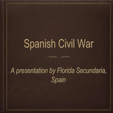 Spanish civil war | PPTX