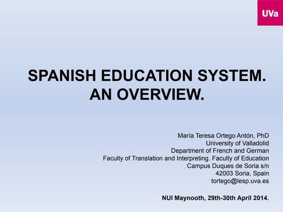 EDUCATIONAL SPANISH SYSTEM | PPT