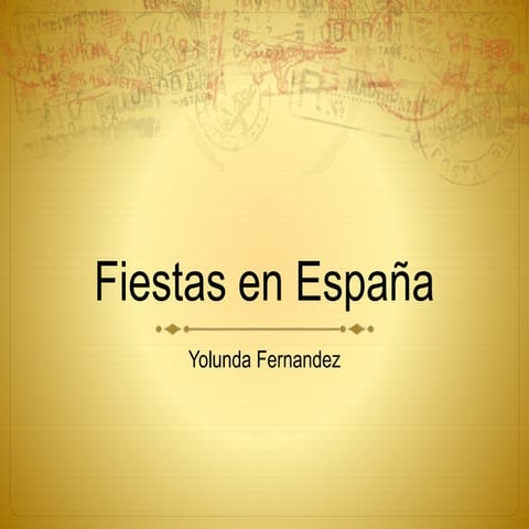Spanish (fiestas de España) | PPTX