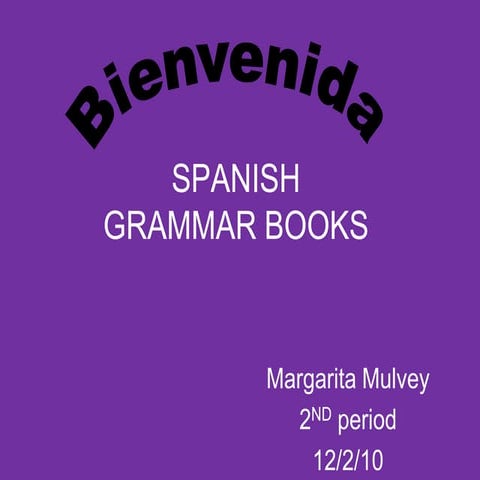Spanishgrammarbook | PPT