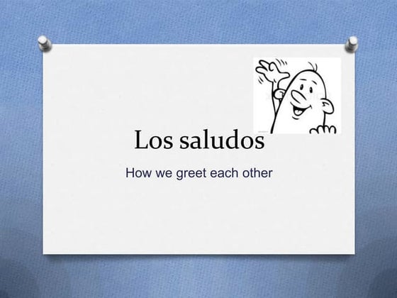 Spanish Greetings | PPTX