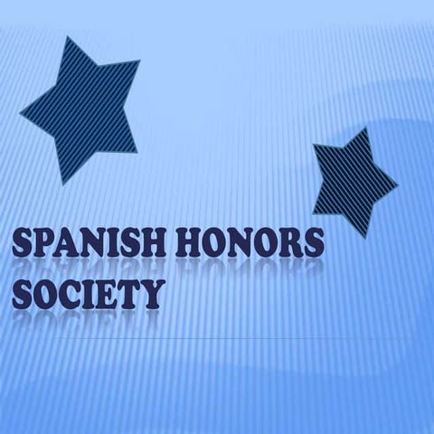 Spanish honors society nse | PPTX