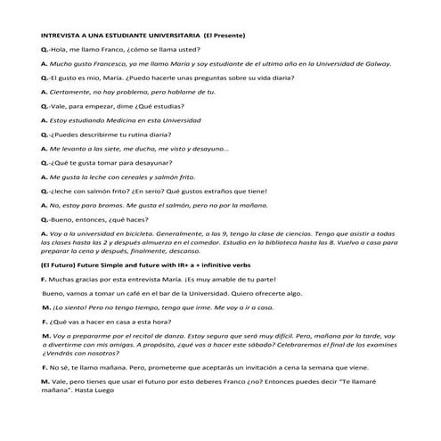 Interview in Spanish1 | ODT