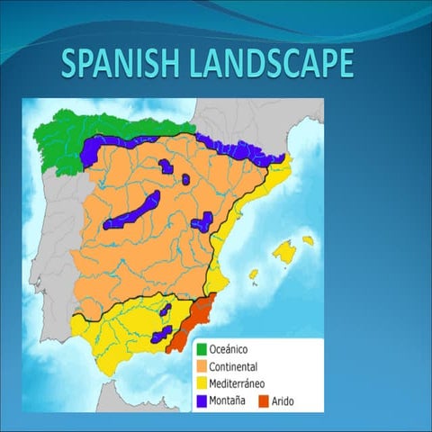 Spanish landscape and climate | PPT