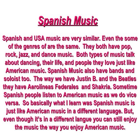 Spanish music | PPT