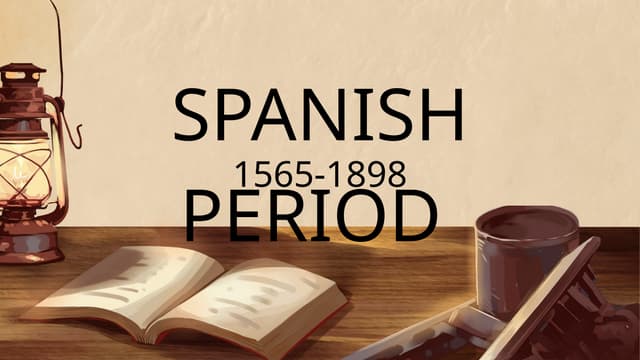 Literature during the Spanish period (1565-1898) | PPTX