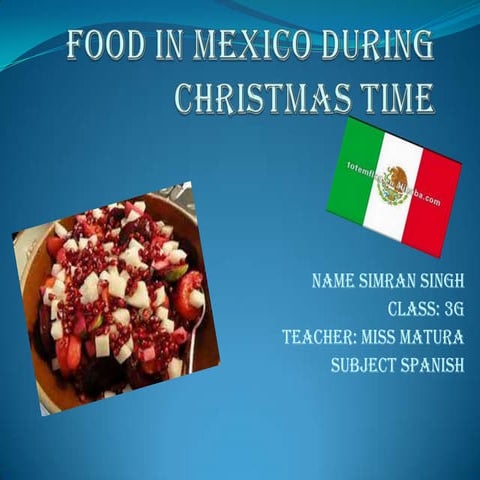 mexicos food powerpoint | PPTX