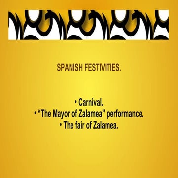 Spanish festivities | DOCX