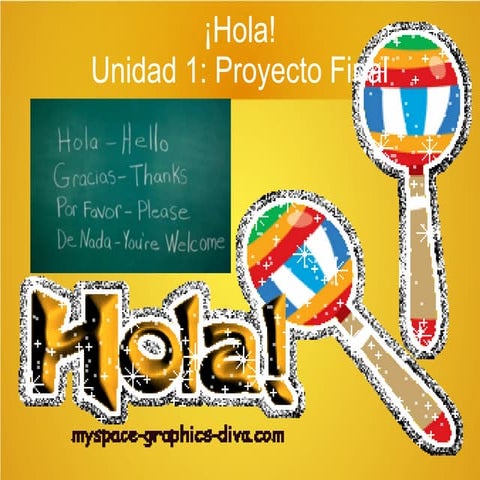 Spanish project unit 1 | PPT