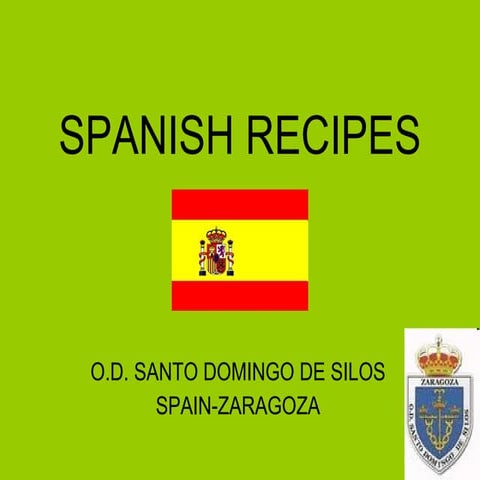 Spanish recipes | PPT