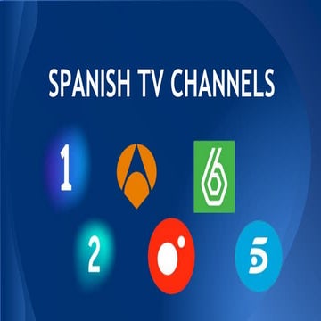 Spanish tv channels | PPTX