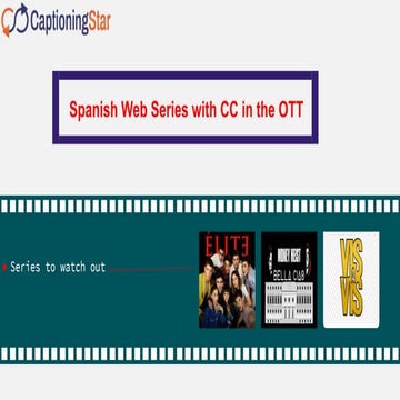 Spanish web series with cc in the ott | PDF