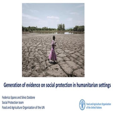 Generating Evidence in Humanitarian Settings | PDF | Agriculture ...