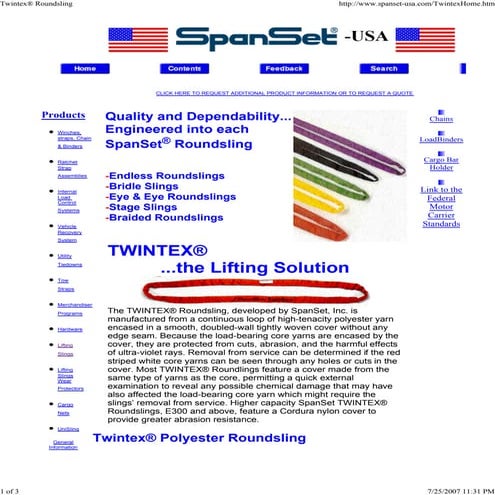 Span set twintex round sling | PDF | Needlework | Arts and Crafts