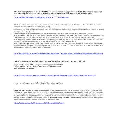 Spar Information | PDF