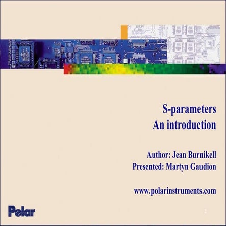 s_parameters.ppt is a material that Engineering intermediate Students ...
