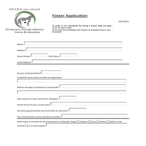 Fairfax County Animal Shelter Volunteer Program Brochure | PDF