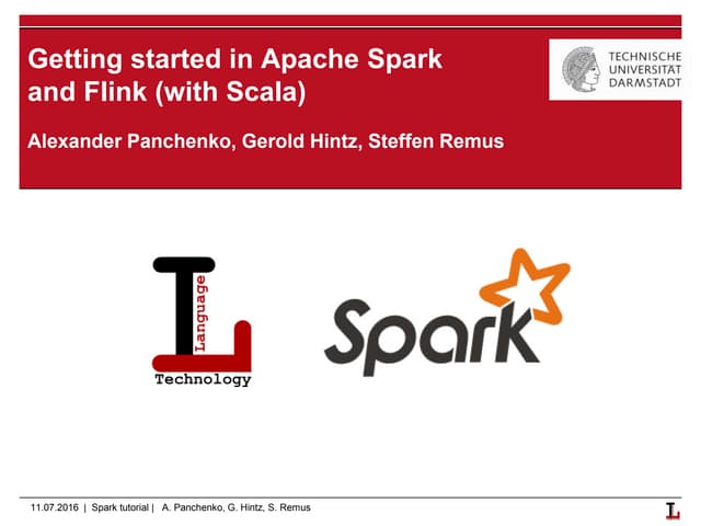 Getting Started In Apache Spark And Flink With Scala Part Ii Ppt 5888