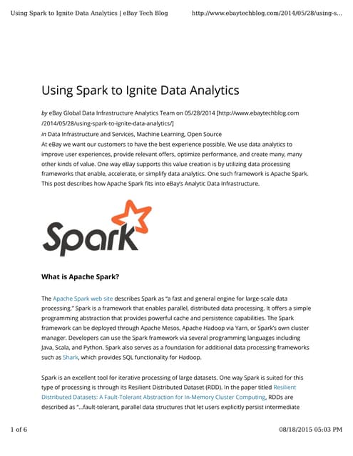 Learning Spark Lightning Fast Data Analytics By Jules 60 Off