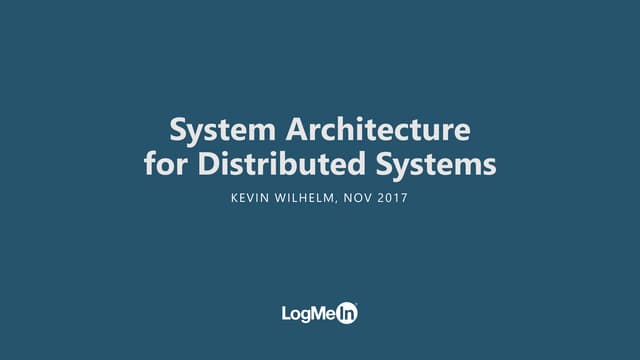 Sparks 30 System Architecture For Distributed Systems Ppt