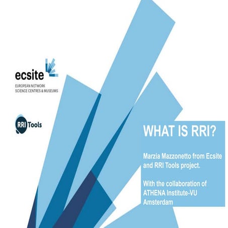 Sparks Project: Kick-off RRI Tool. Marzia Mazzonetto | PPTX