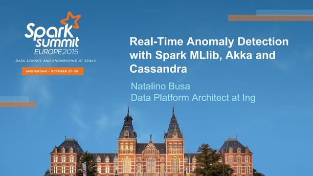 Real Time Anomaly Detection With Spark Mllib Akka And Cassandra Ppt