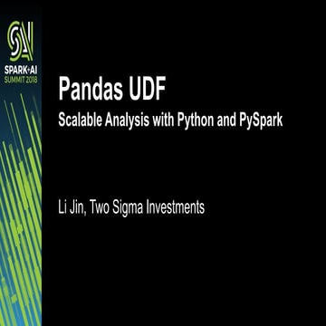 Pandas Udf Scalable Analysis With Python And Pyspark Ppt 5458
