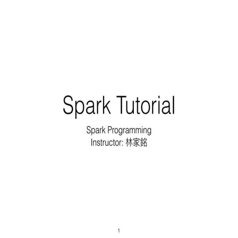Spark Tutorial Ppt 