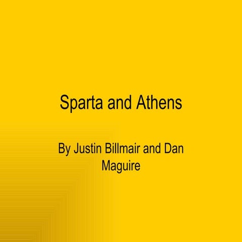 Sparta and athens | PPT