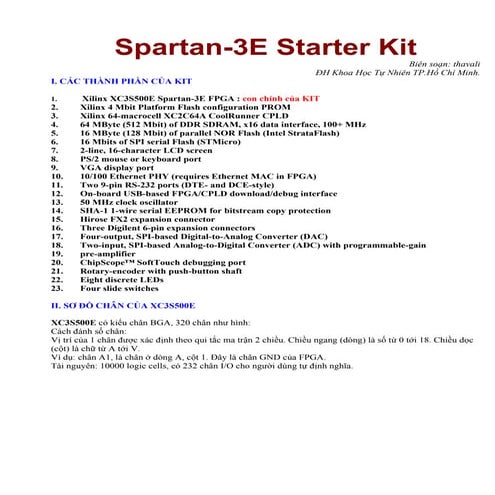 Spartan 3e-vietnamese | PDF