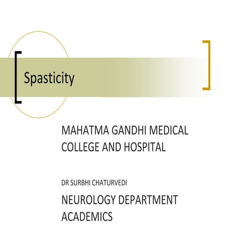 Spasticity | PPTX