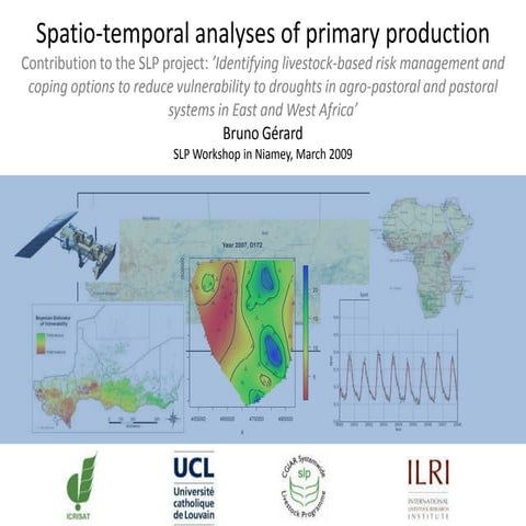 Spatio-temporal analyses of primary production | PPT | Landscaping | Home & Garden