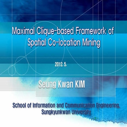 Spatial co location pattern mining | PDF