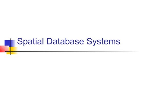 Optimizing Spatial Database Ppt 1204