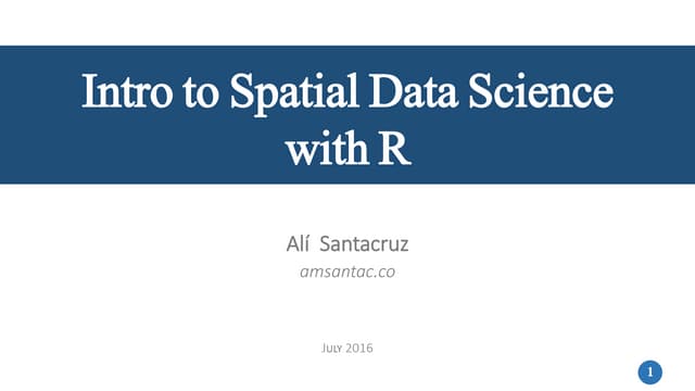 Spatial Data Science With R Pdf Graphics Software Computer