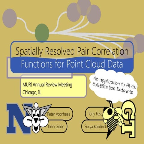 Spatially resolved pair correlation functions for point cloud data | PPT