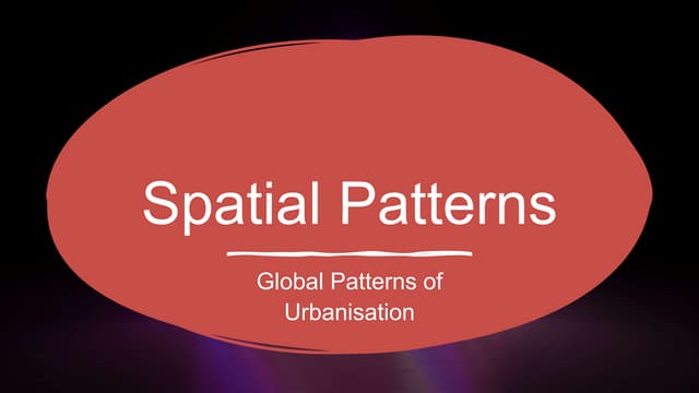 Spatial patterns terminology | PPTX