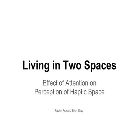 Spatial perception presentation | PDF